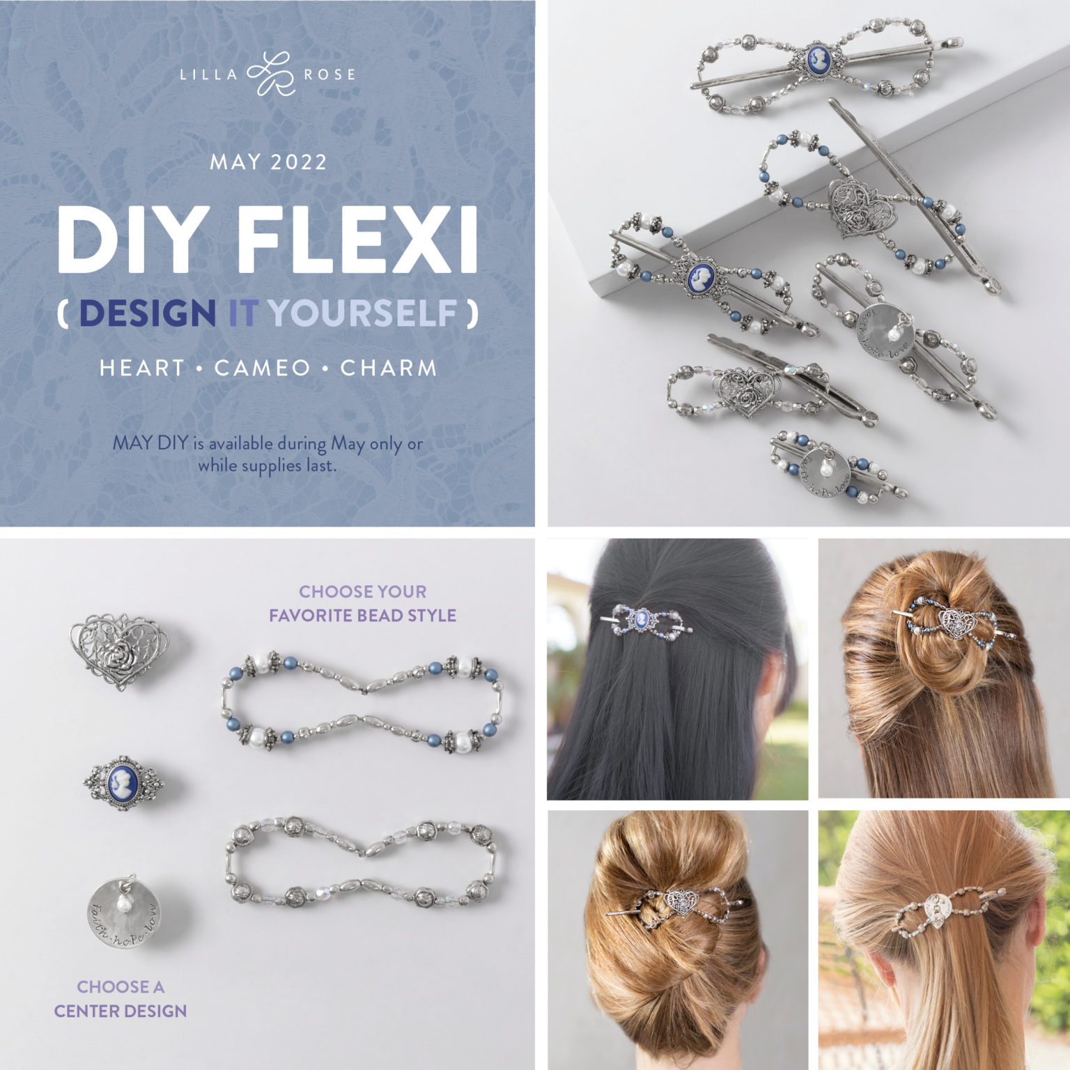 DIY Flexi Clips [Design it Yourself Lilla Rose Flexi Hair Clip!] - Beautiful Life