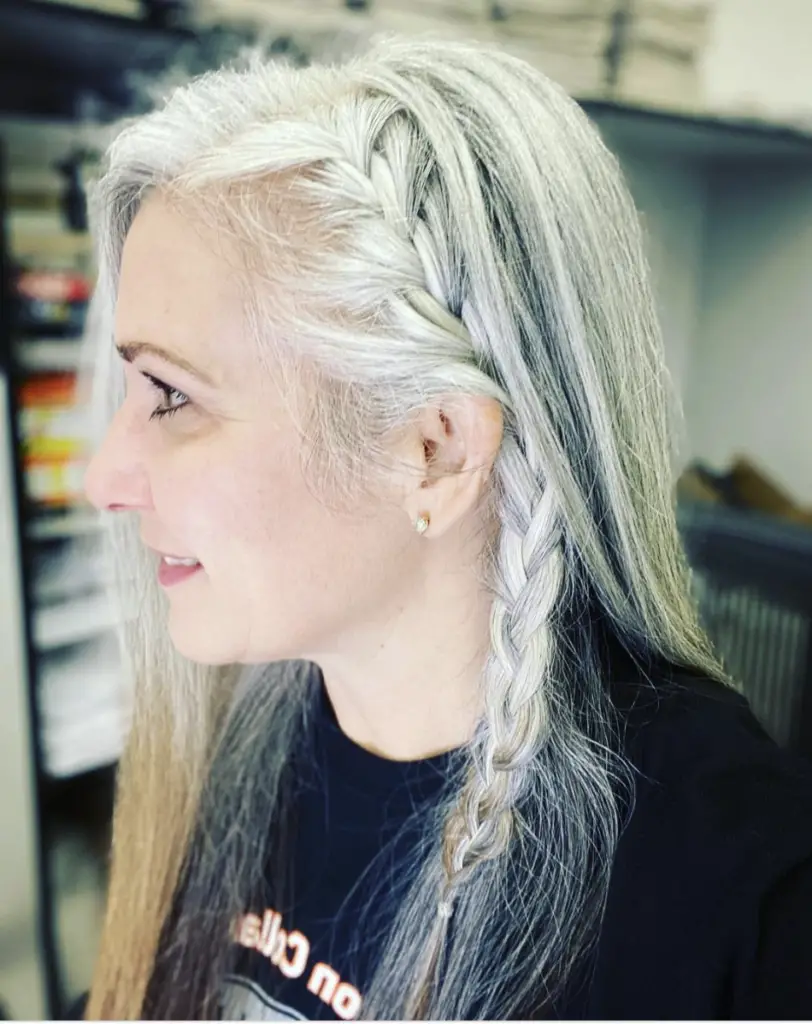 29 Absolutely Beautiful Braid Styles for Gray Hair - Beautiful Life